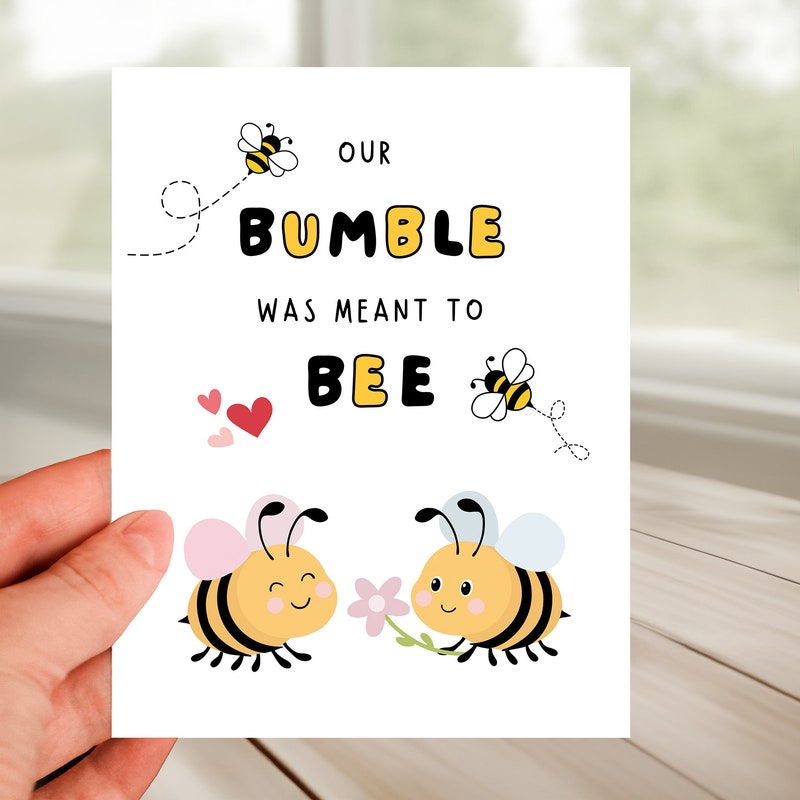 Bumble Anniversary Card - Etsy
