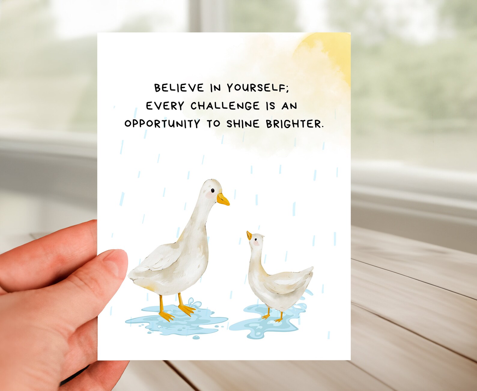 Cute Supportive Friendship Card to Inspire, to Motivate, Comfort ...
