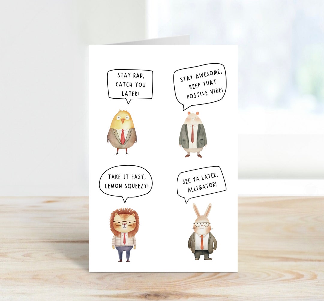 Funny Farewell Greeting Card for Leaving Coworker Going Away Office ...