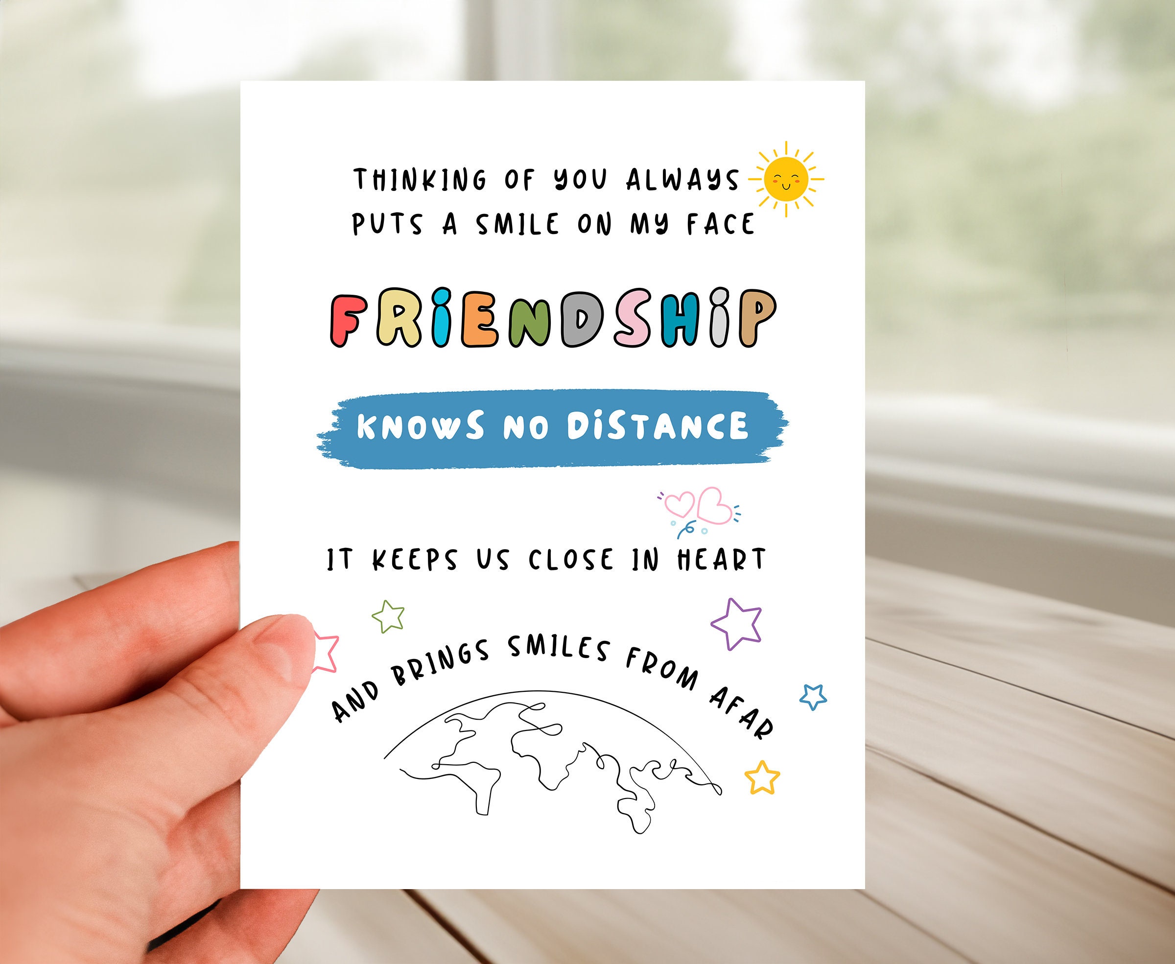 Cute Friendship Card, Adorable Thinking of You, Sending Smiles Your Way ...