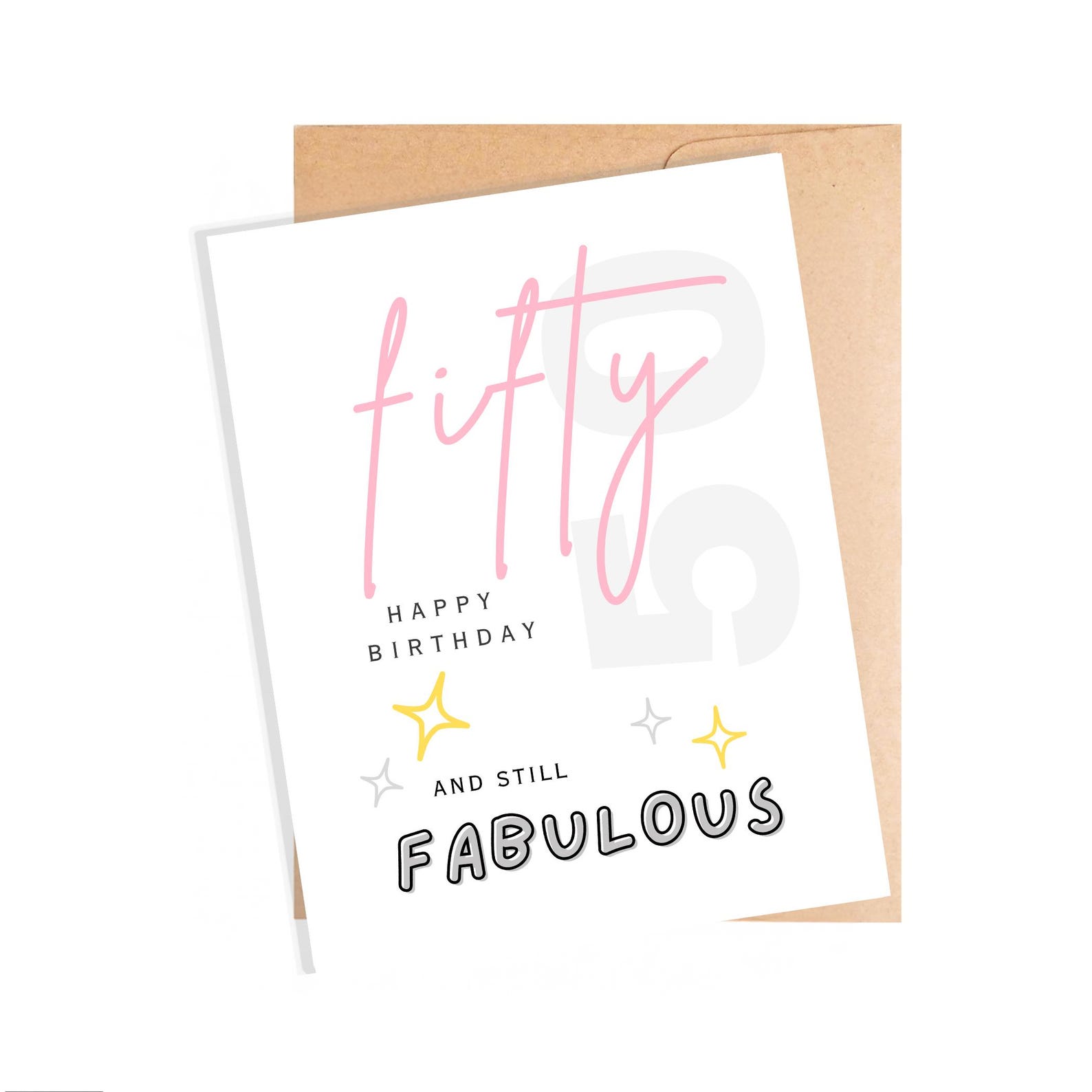 50th Birthday Card, Still Fabulous at 50 - Etsy