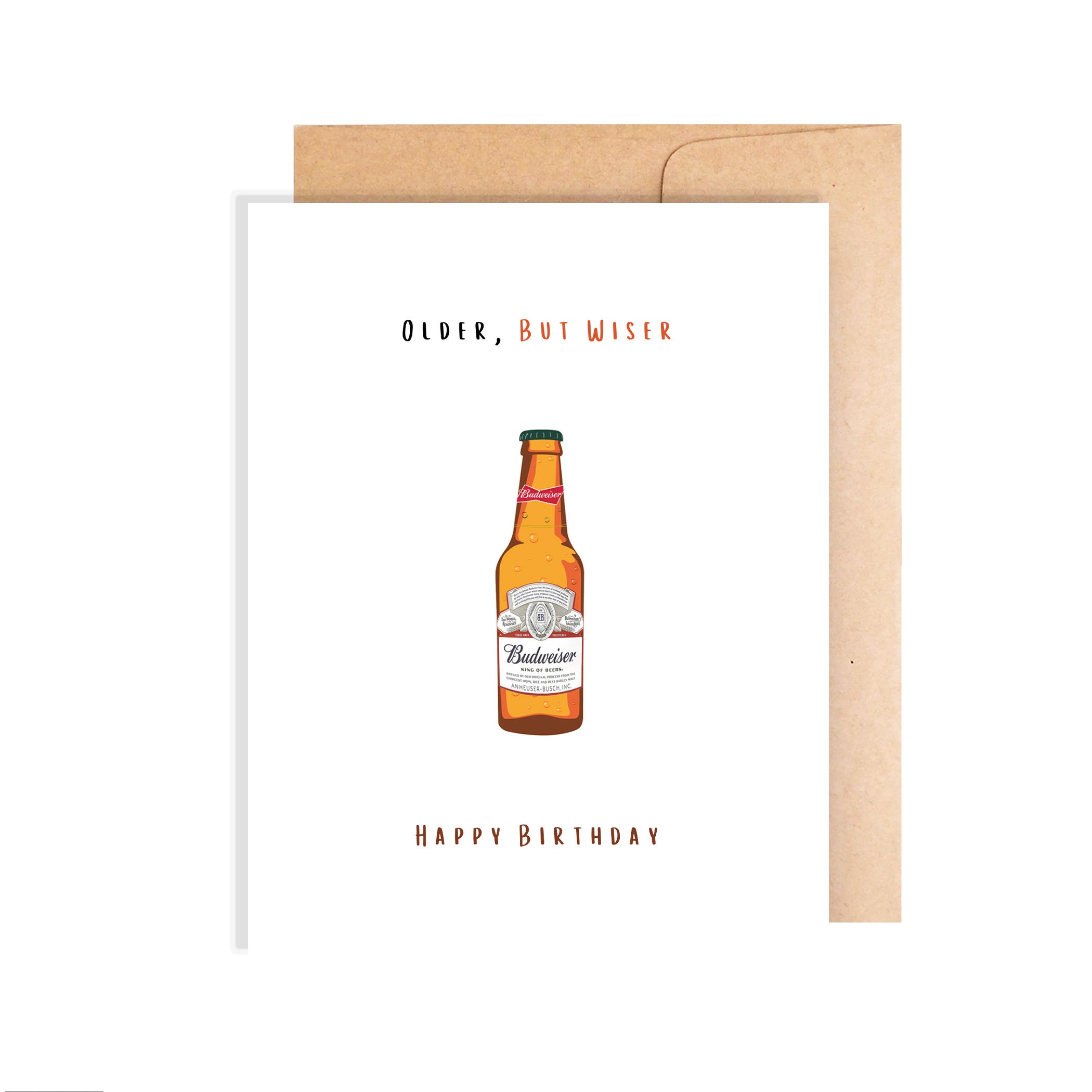 Fun Budweiser Happy Birthday Greeting Card - Etsy