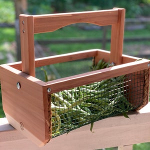 Cedar Garden Harvest Basket-hod-vegetable - Etsy UK