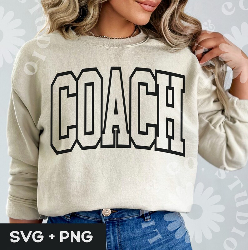 Coach Svg Png Coach Varsity Svg Png Coach Shirt Coach - Etsy