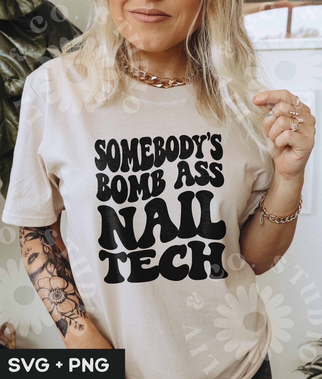 Somebody's Bomb Ass Nail Tech SVG PNG Nail Tech Svg Png - Etsy