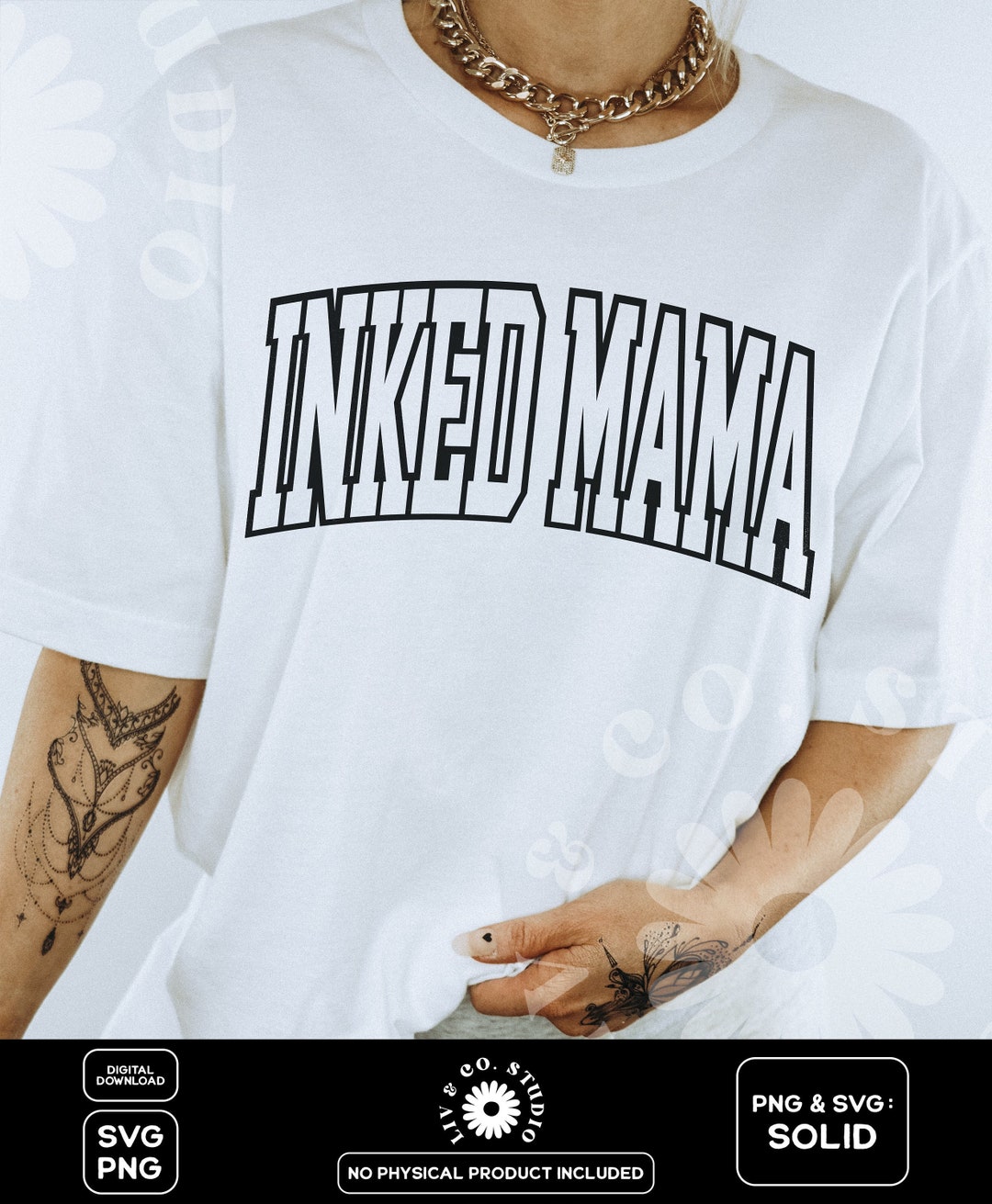 Inked Mama Svg Png Varsity Inked Mama Svg Png Cool Moms Have - Etsy