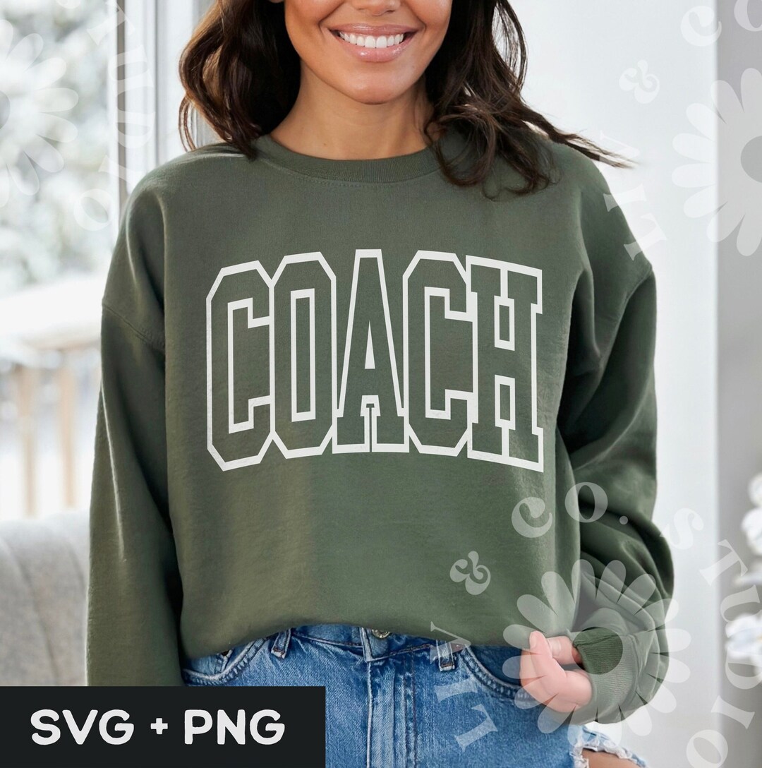 Coach Svg Png Coach Varsity Svg Png Coach Shirt Coach - Etsy