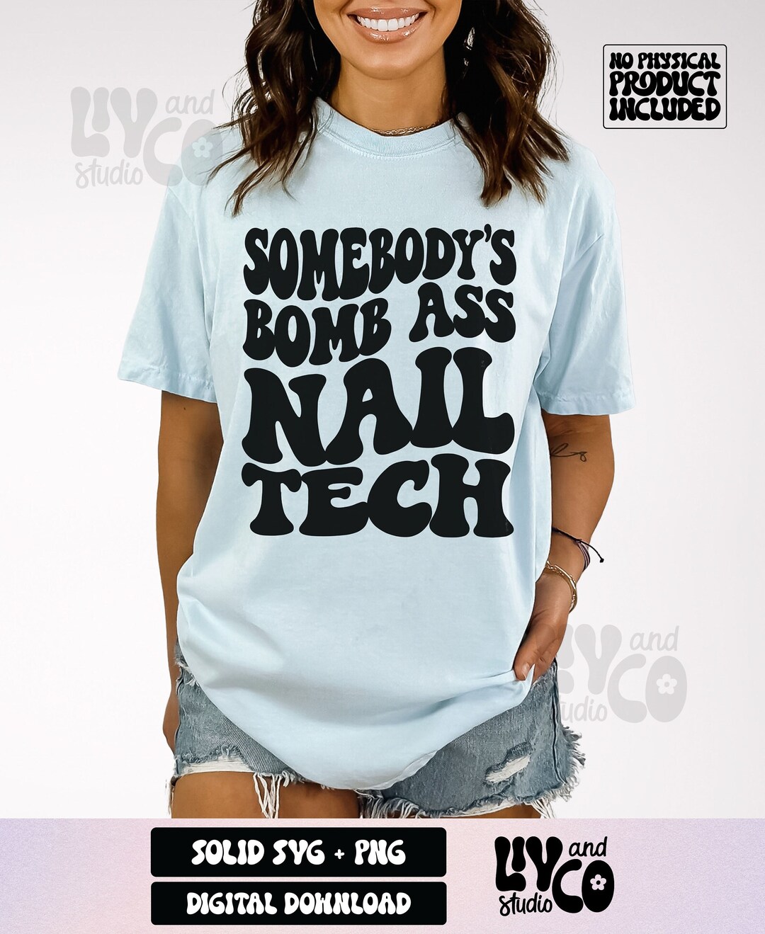 Somebody's Bomb Ass Nail Tech SVG PNG, Nail Tech Svg Png, Nail Tech ...
