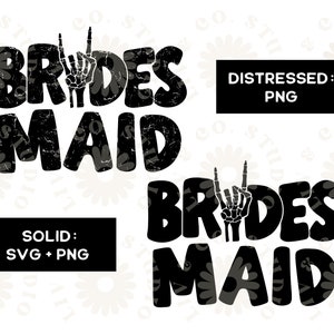 Bridesmaid Skeleton Svg Png Retro Bridesmaid Svg Png Team - Etsy