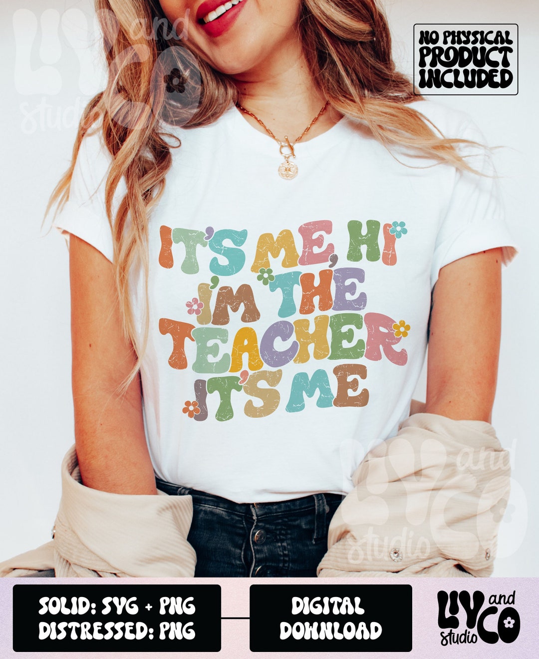 It's Me Hi I'm the Teacher It's Me Svg Png Funny - Etsy