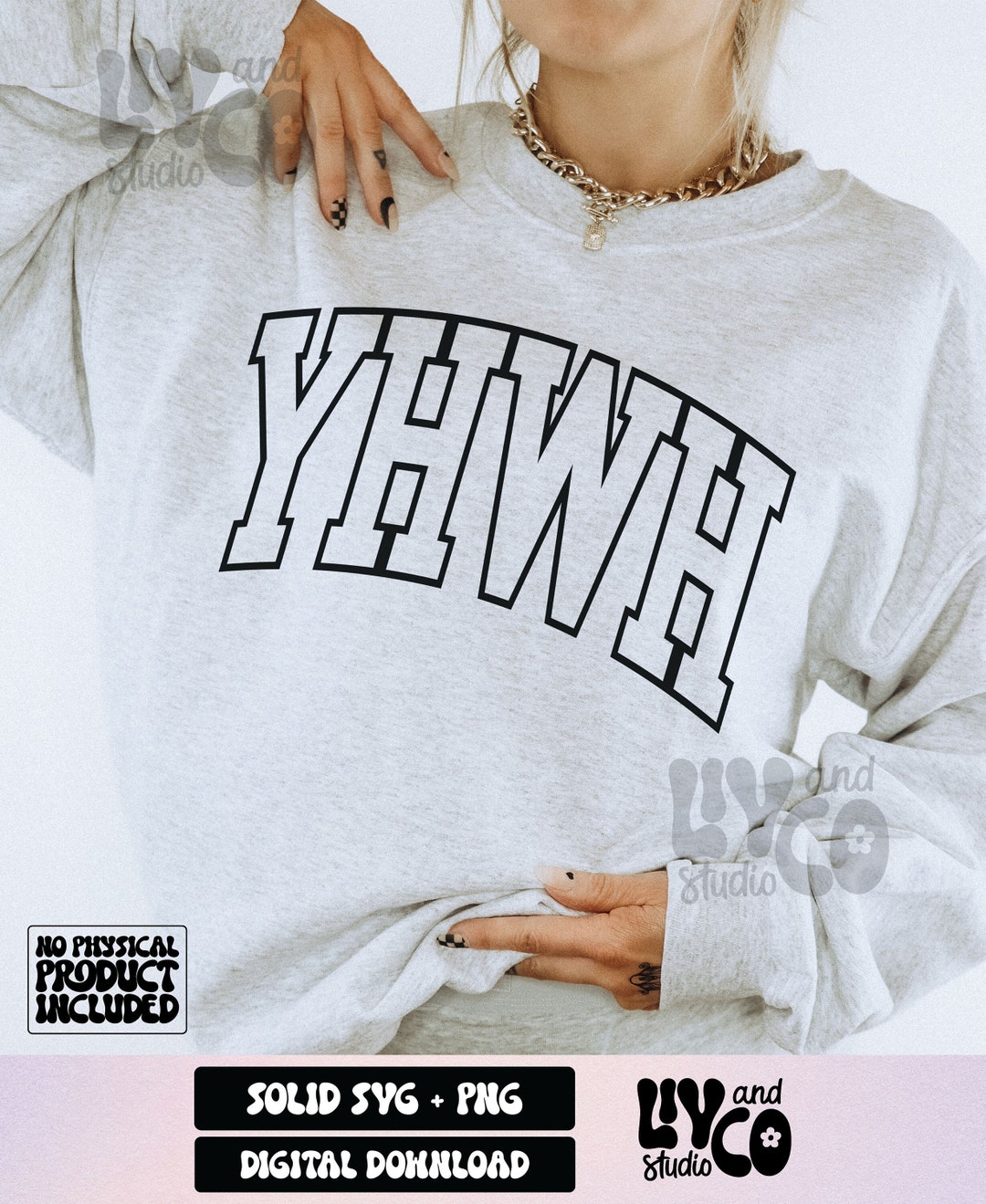 YHWH Svg, YHWH Png, Varsity YHWH Svg, Christian Gift, Christian ...