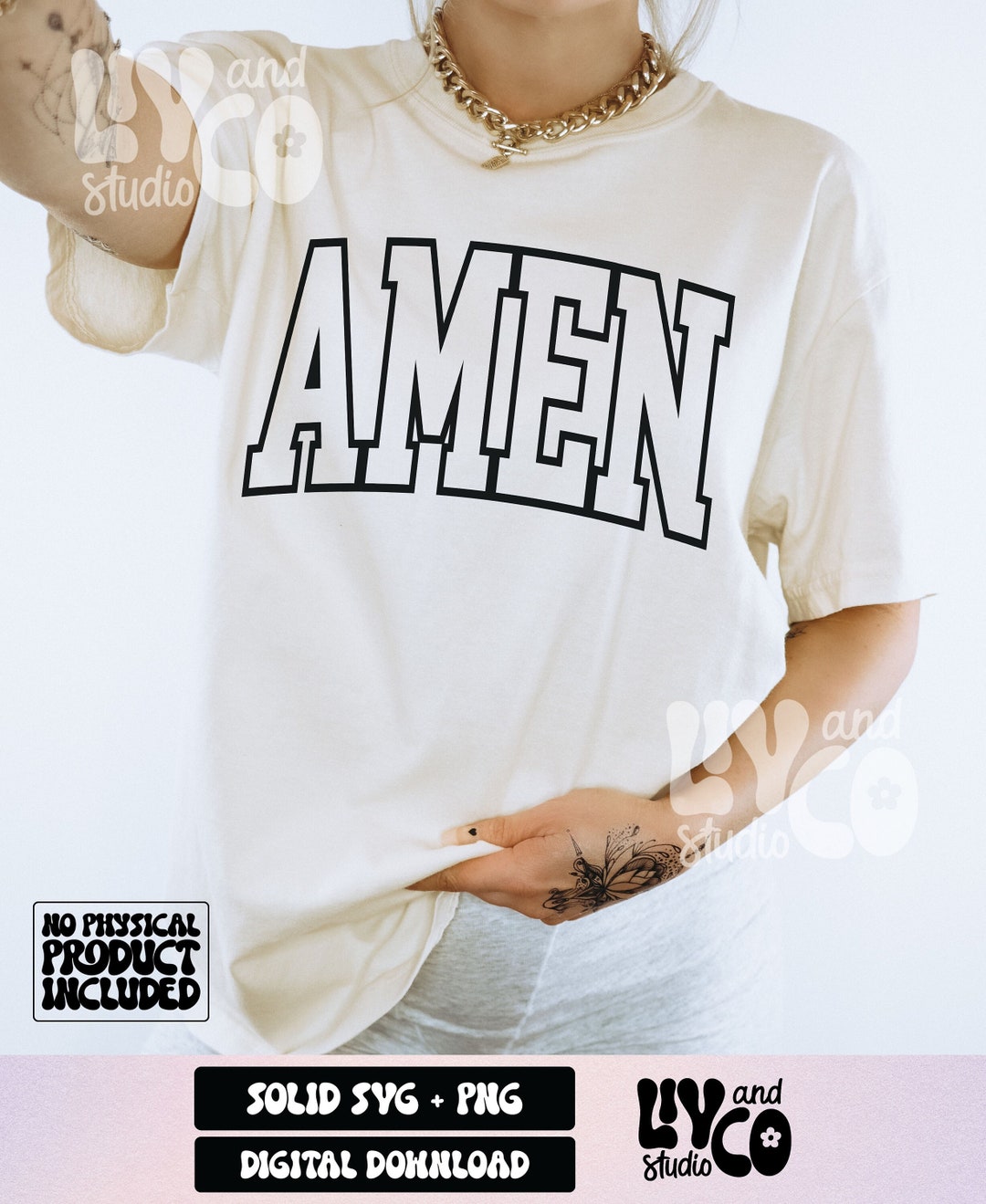 Varsity Amen SVG PNG, Christian Svg Png, Christian Shirt Design, Cut ...