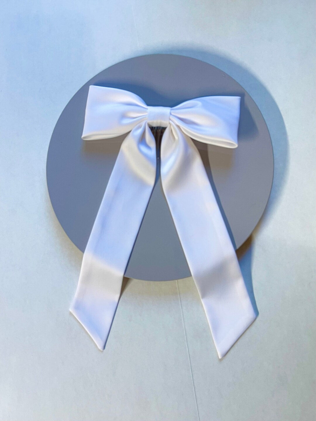Ivory Bridal, Small Satin Bow, Bridal Shower Bow, Wedding Hair Bow ...