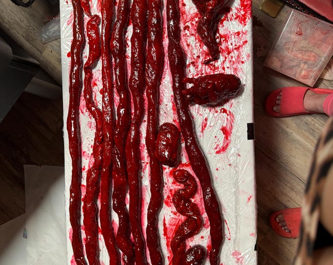 Fake Intestines Zombie Food Walking Dead Undead Food Horror Prop - Etsy