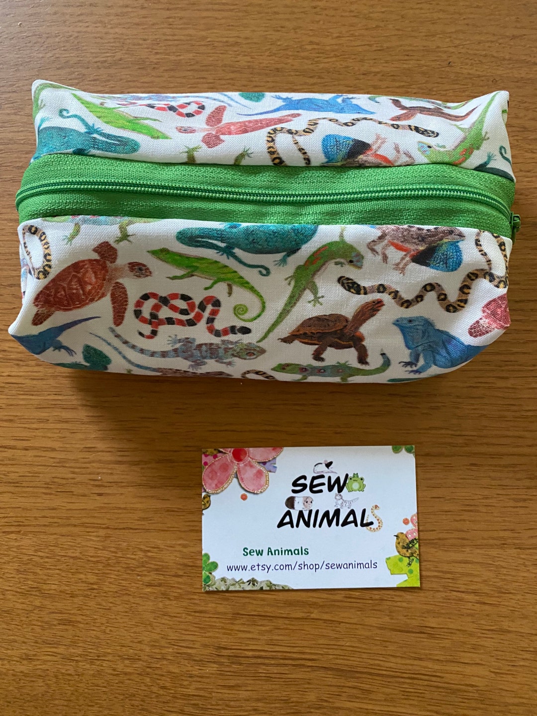 Reptile Pencil Case Make up Bag Pouch Washable - Etsy