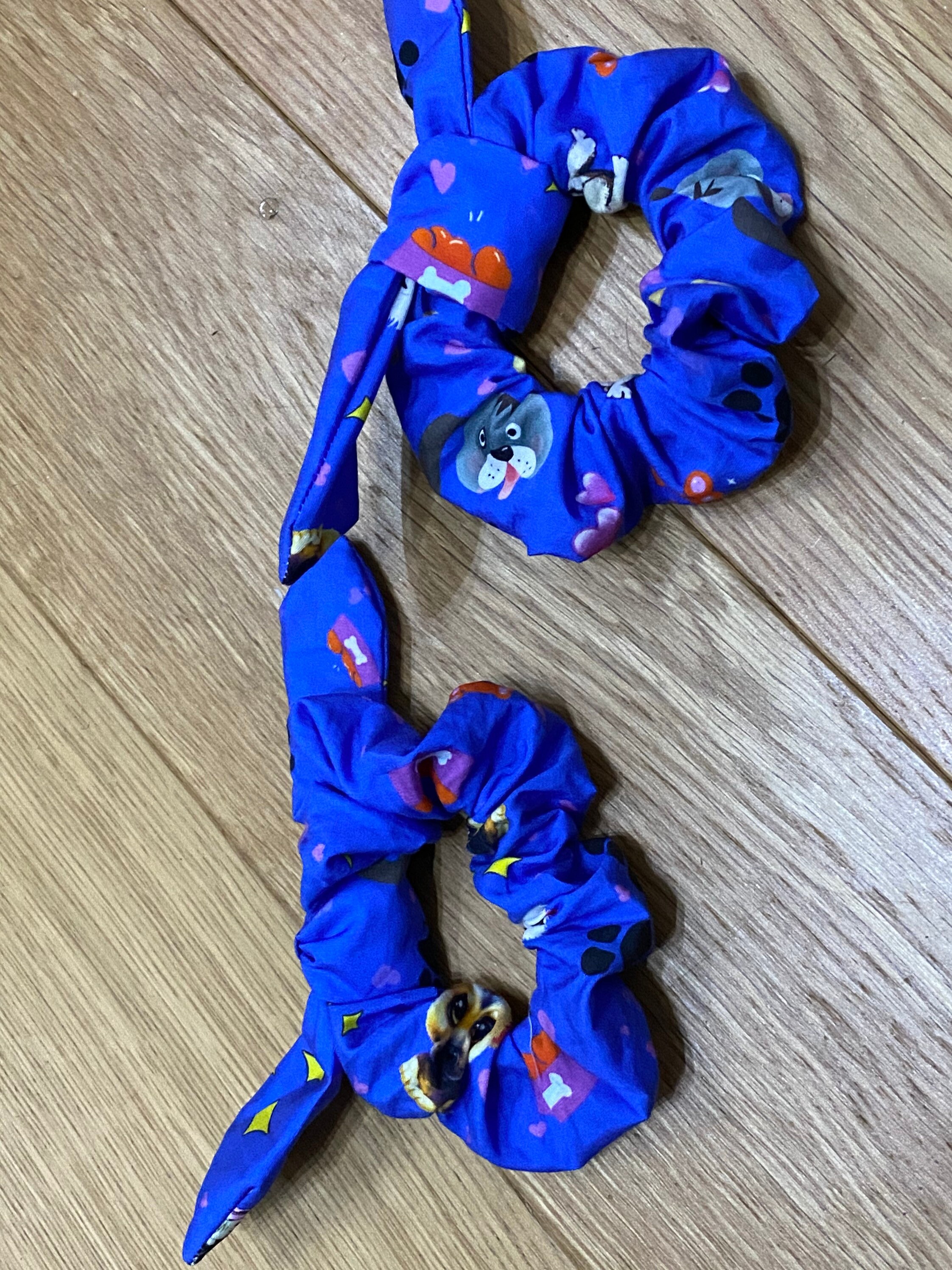Cartoon Dogs Hair Scrunchie With Detachable Bow Ears | Etsy