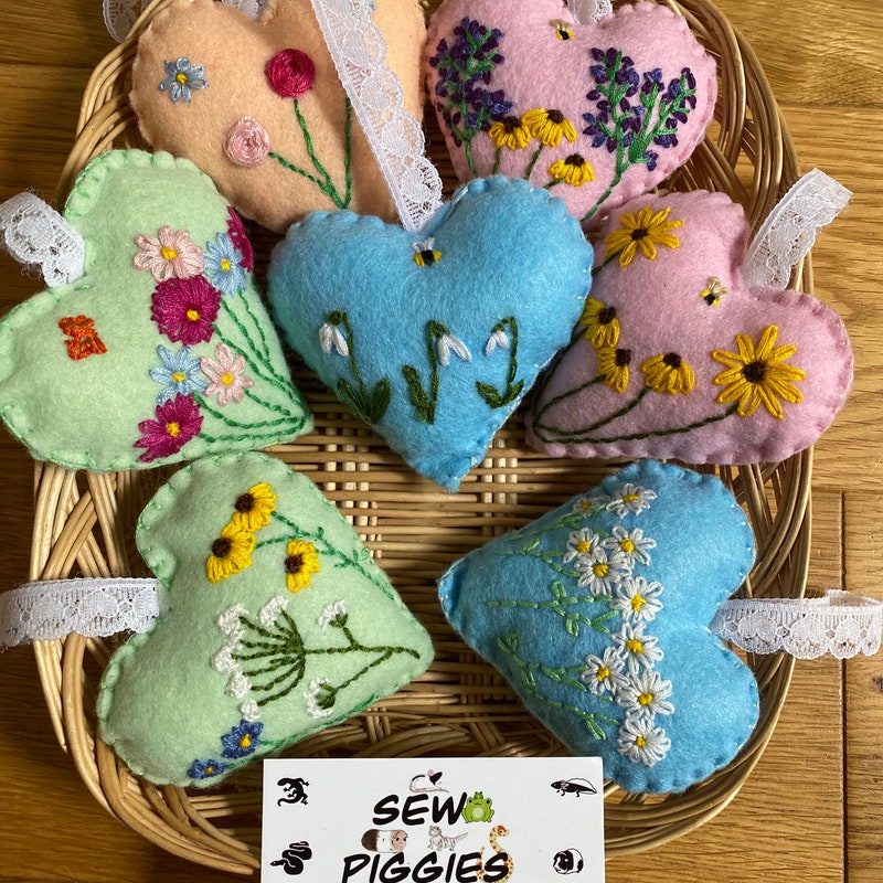 Embroidered Felt - Etsy