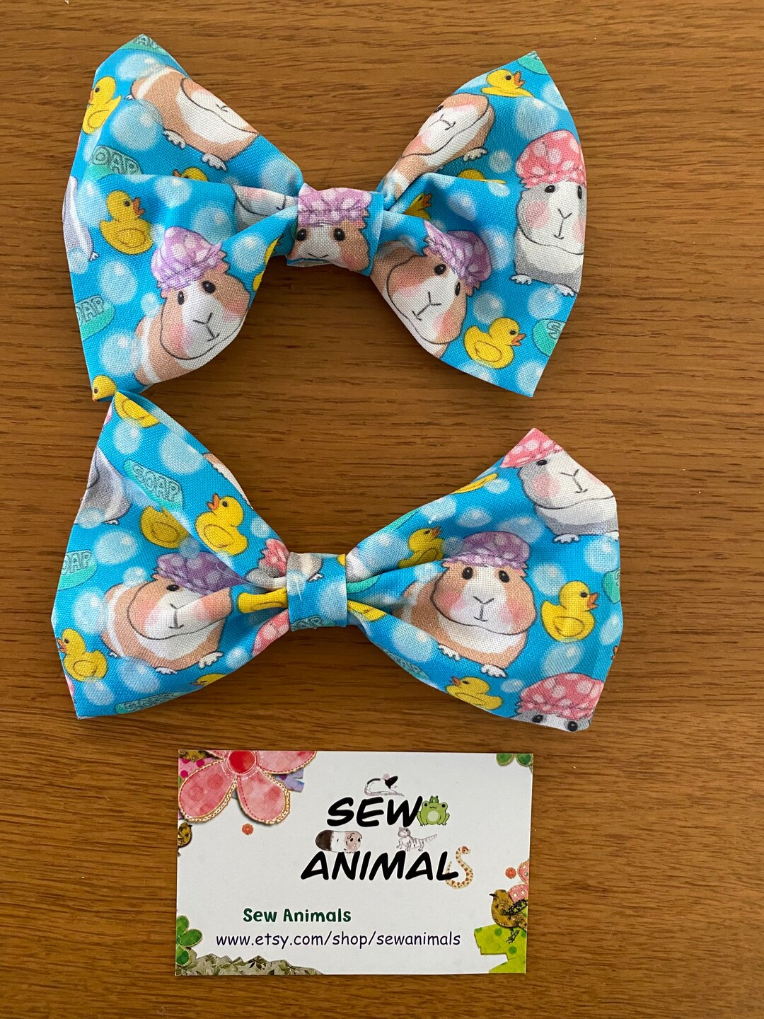 Guinea Pig & Rubber Duck Hair Bow - Etsy