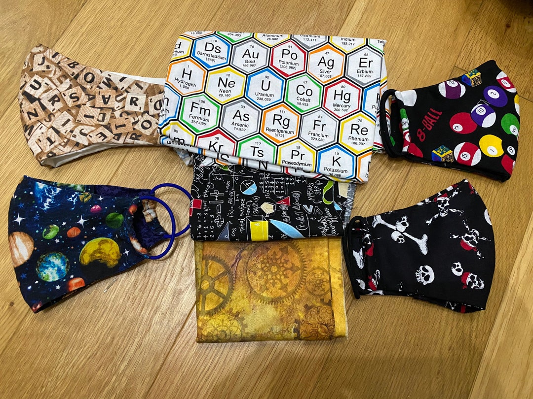 Geek Design Reusable Cotton Face Mask With Filter Pocket - Etsy UK