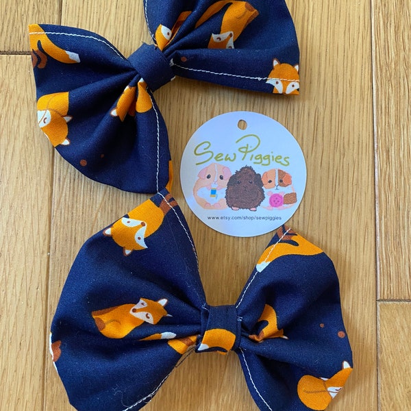 Fox Hair Bow - Etsy
