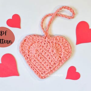 Heart Pocket Heart Pouch PDF Crochet Heart Small Pouch Valentine's Day ...