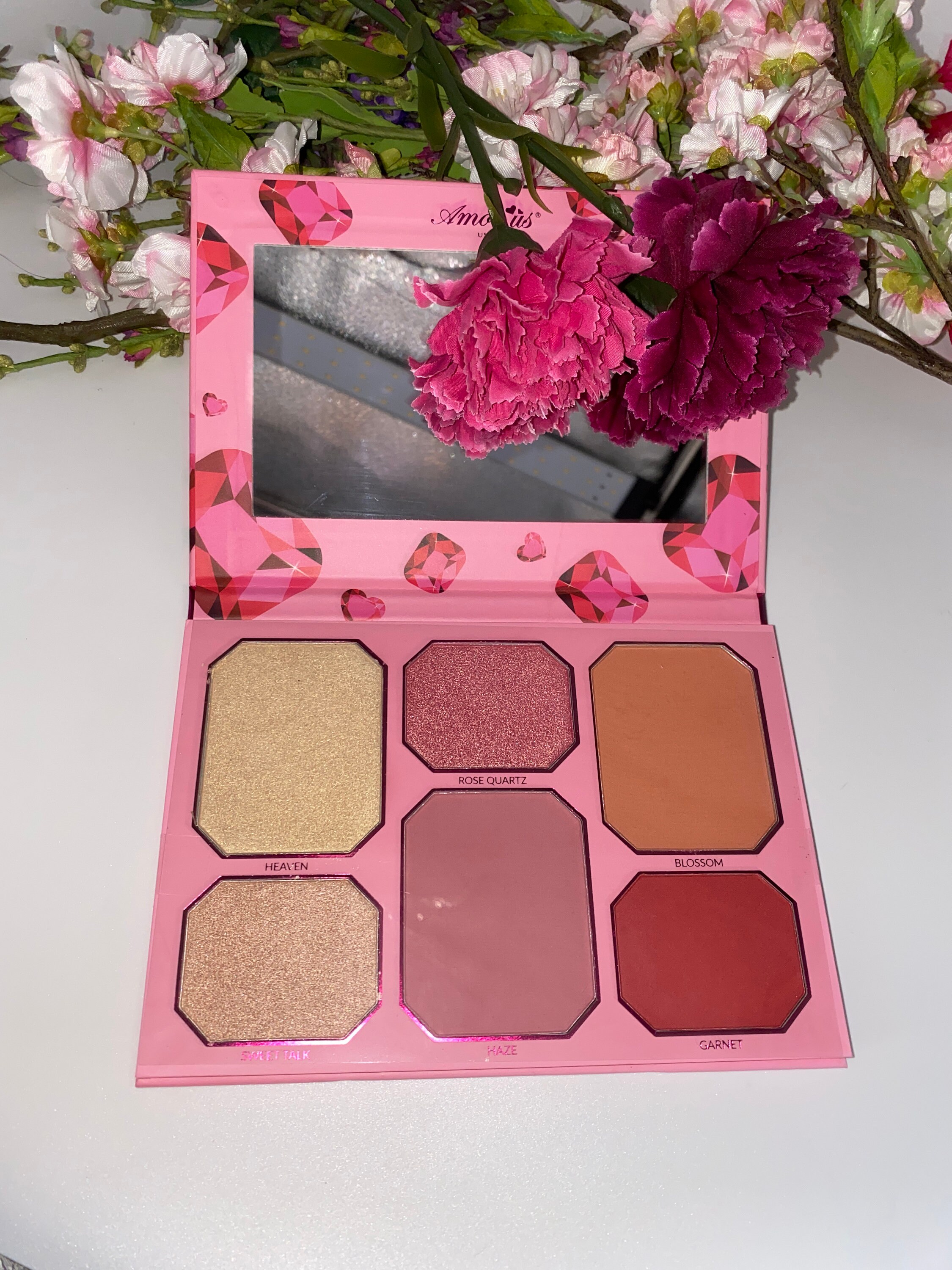 Pink Ruby Blush & Highlighter Palette | Etsy