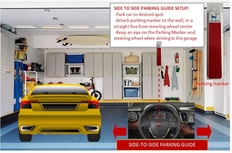 Garage Car Parking Assist: Reflector Guide Markers - Etsy
