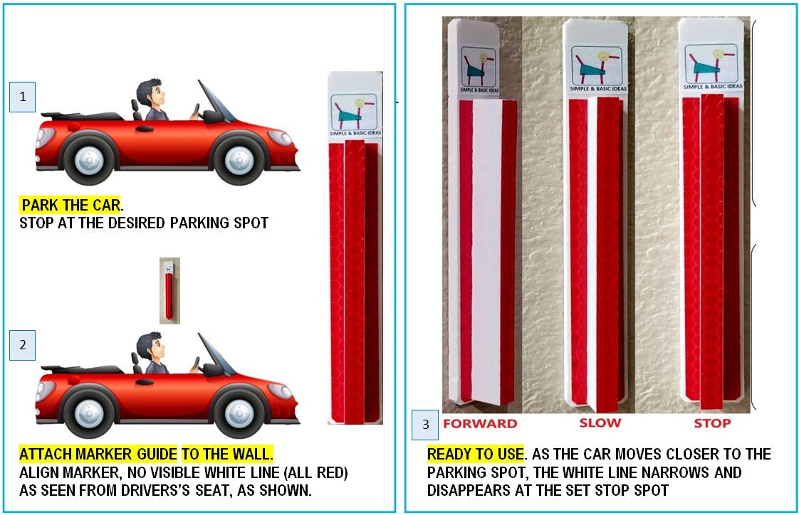 New Garage Car Parking Assistant/aid, Good Visibility From Driver and ...