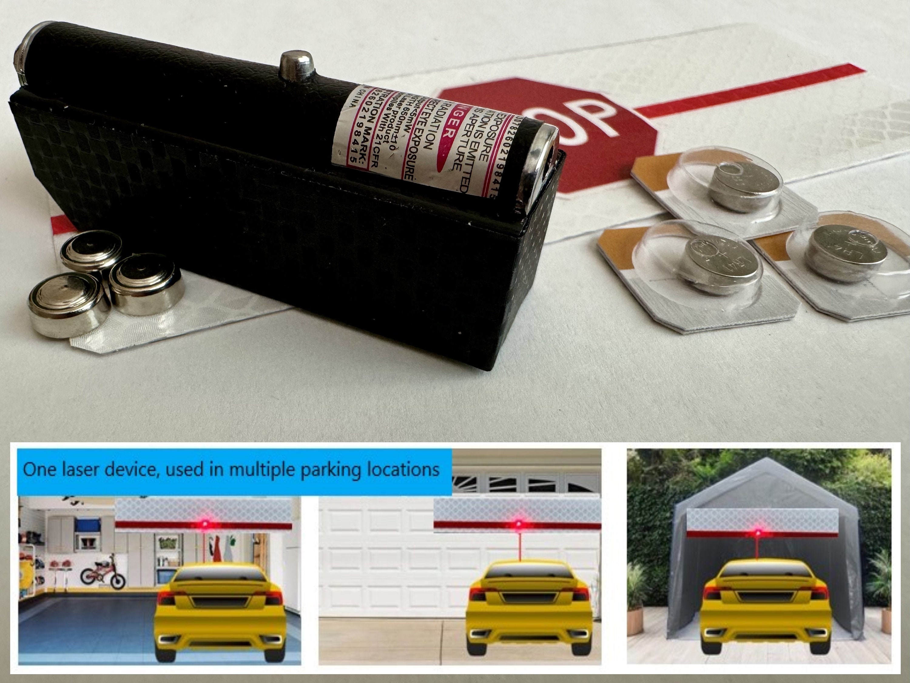 Laser Parking Assist: Garage Car Alignment Guide - Easy Install - Etsy