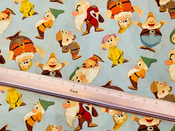 Disney Classic Snow White Seven Dwarfs 100% Cotton Craft - Etsy