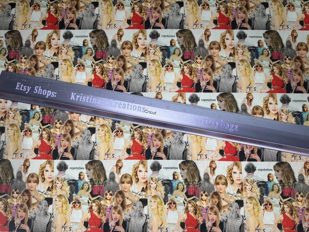 Tay Taylor Swift Swiftie 100% Cotton Craft Tumbler Fabric fat Eighth ...