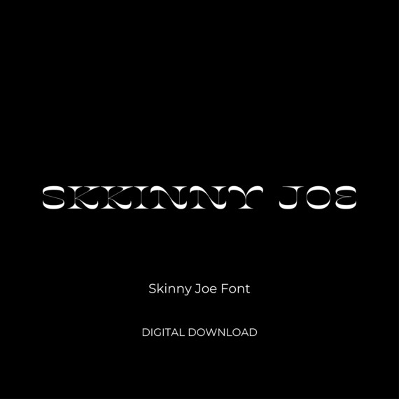 Skinny Joe Font in OTF TTF and Variable All Types Regular - Etsy Hong Kong