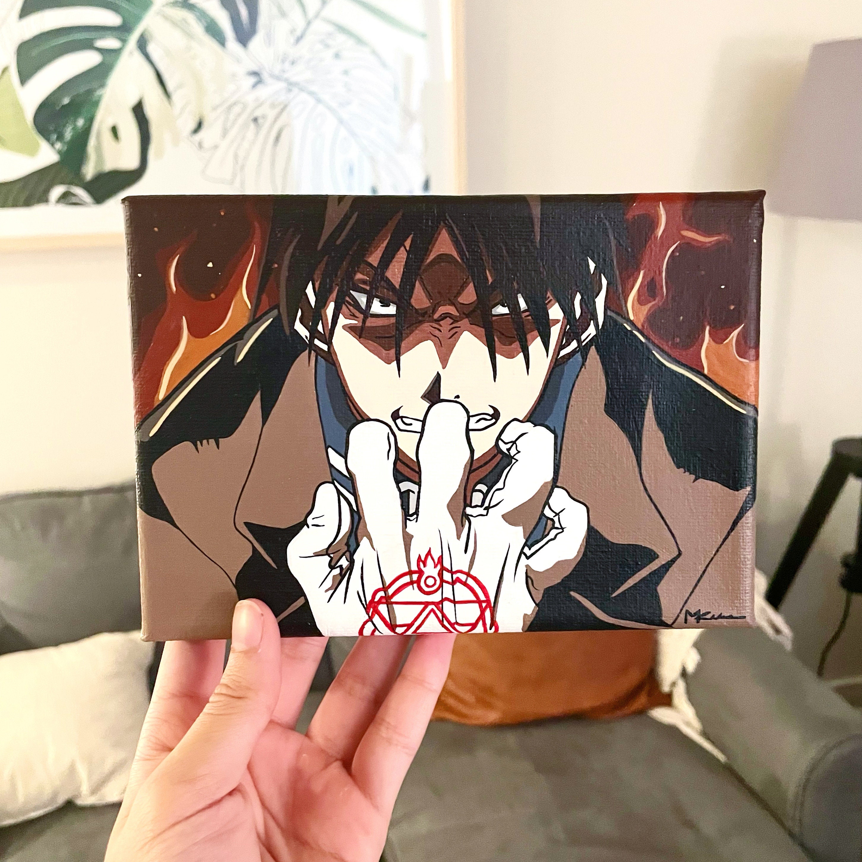 Custom Hand-painted Anime Acrylic Paintings - Etsy