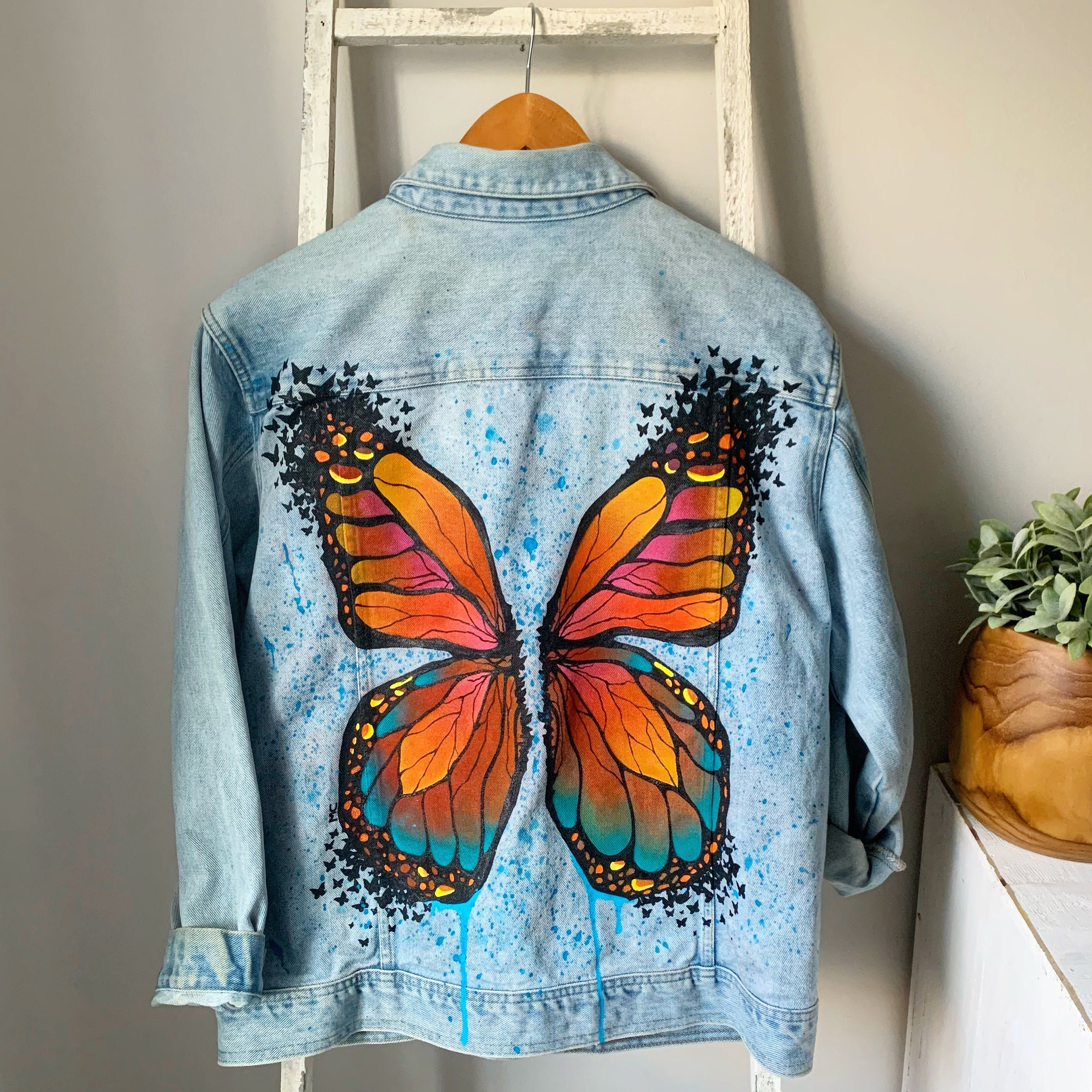 Custom Hand-painted Denim Jackets - Etsy