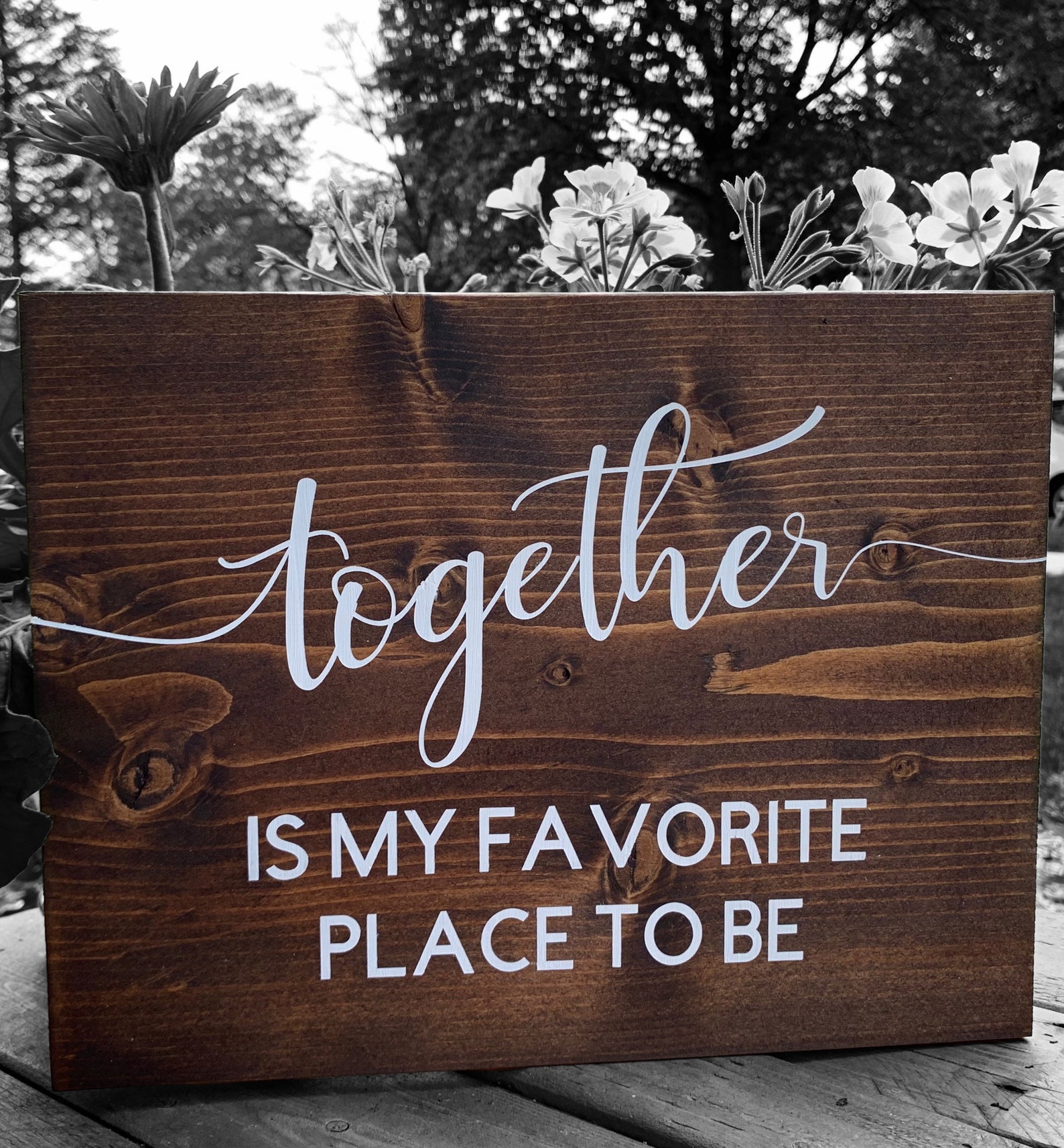 Juntos es mi lugar favorito para ser sign - Etsy España