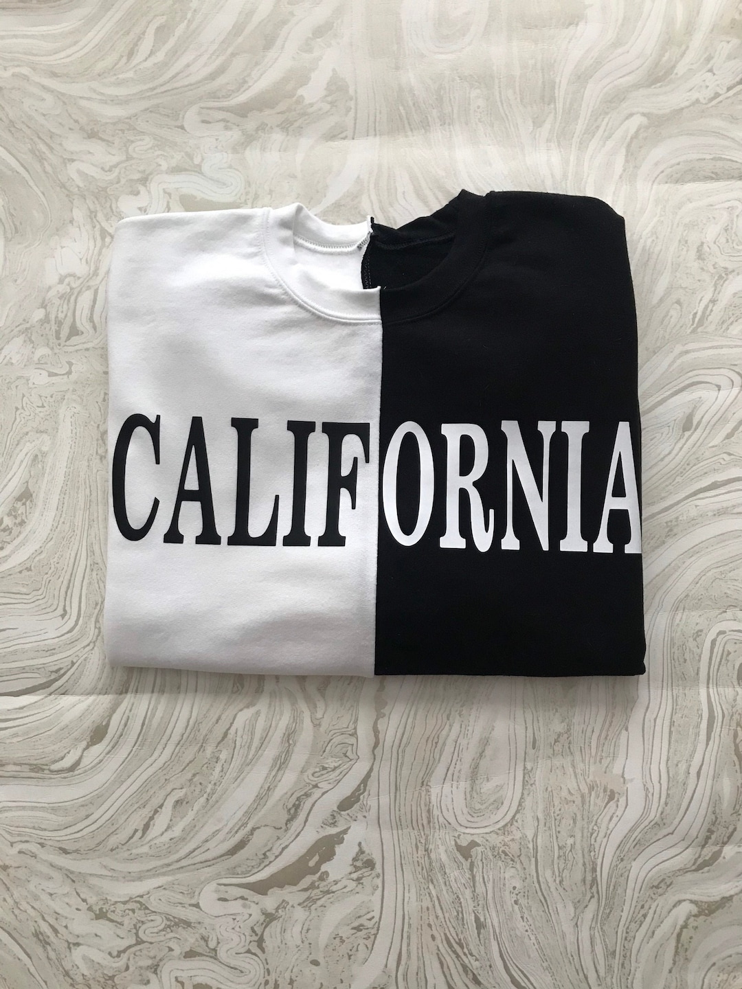 Custom Text on Two-toned Crewneck- Custom Crewneck-custom Sweatshirt ...