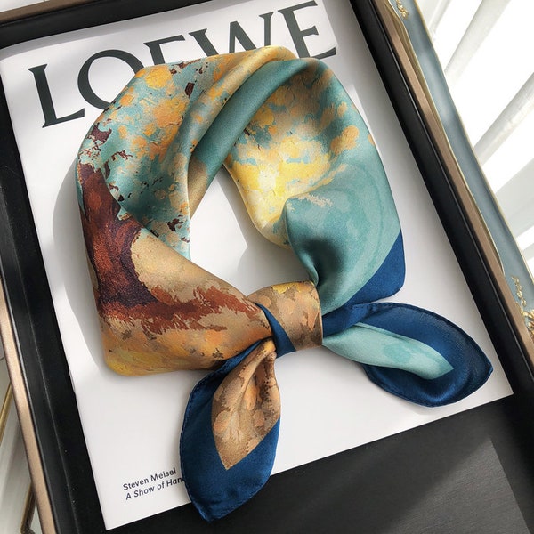 Abstract Silk Scarf - Etsy