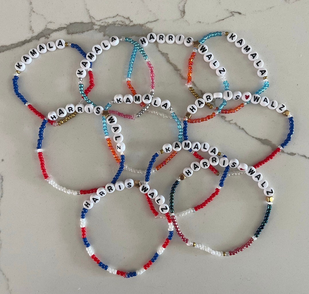 Kamala Harris Friendship Bracelet Tim Walz Prssident 2024 - Etsy