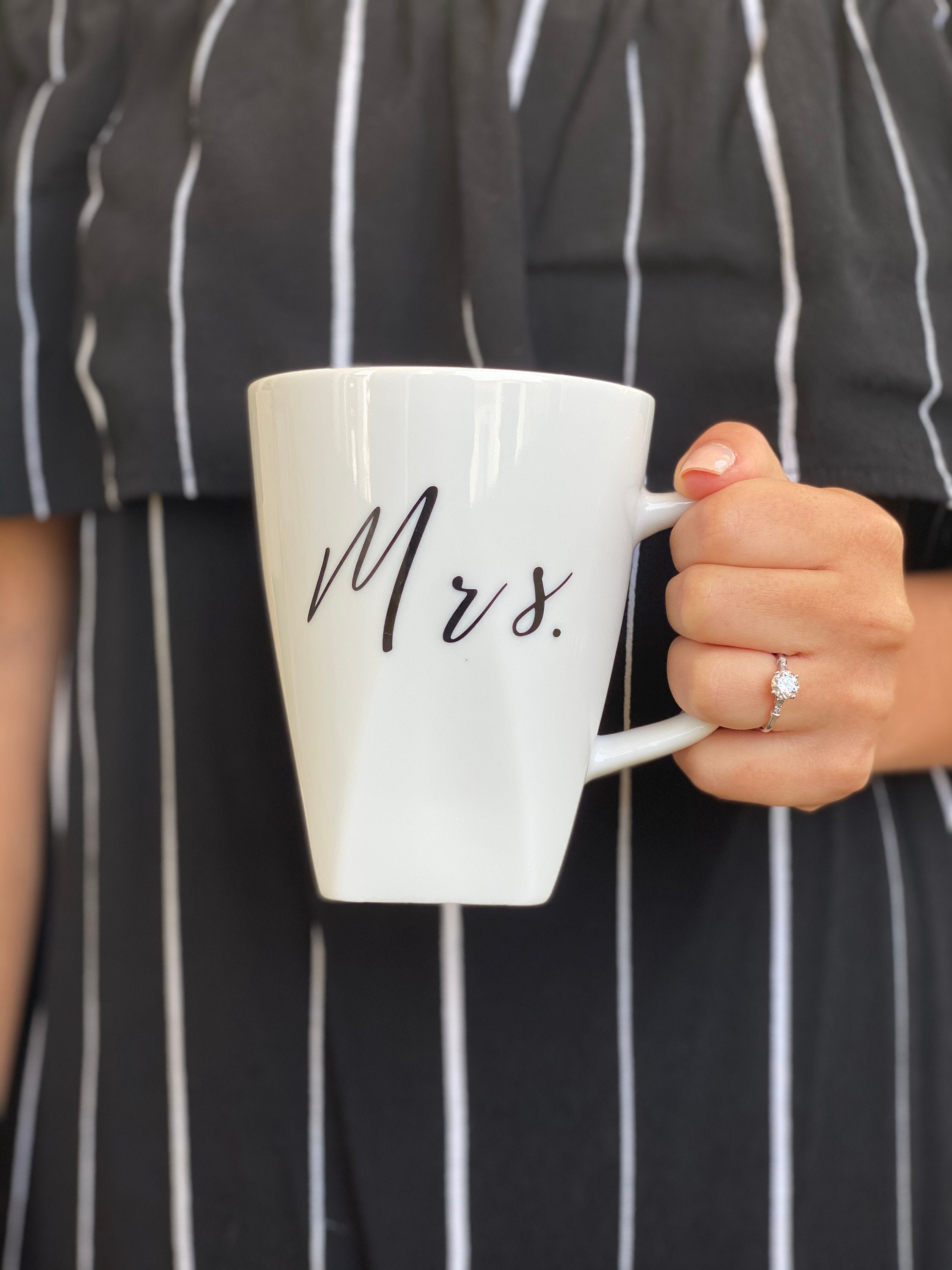 Mrs. Mug, Simple Custom Bride Gift, Engagement Gift, Future Mrs, Bride ...