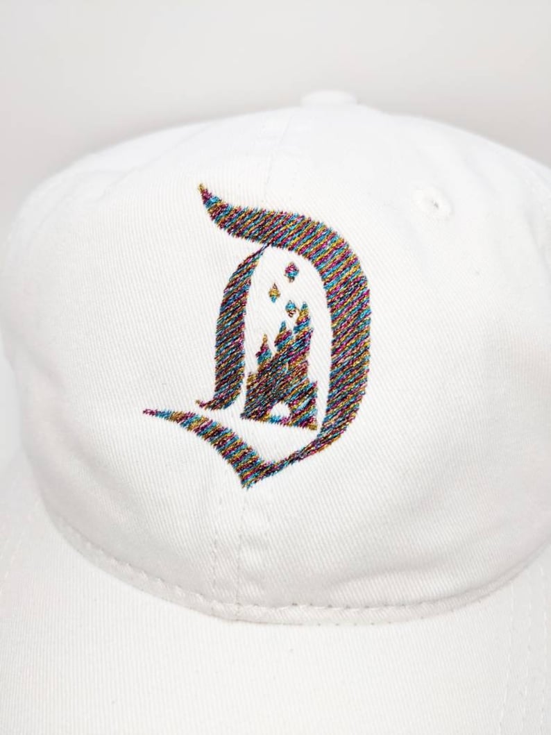 Disneyland D Logo With Castle Inspired Embroidered Hat - Etsy