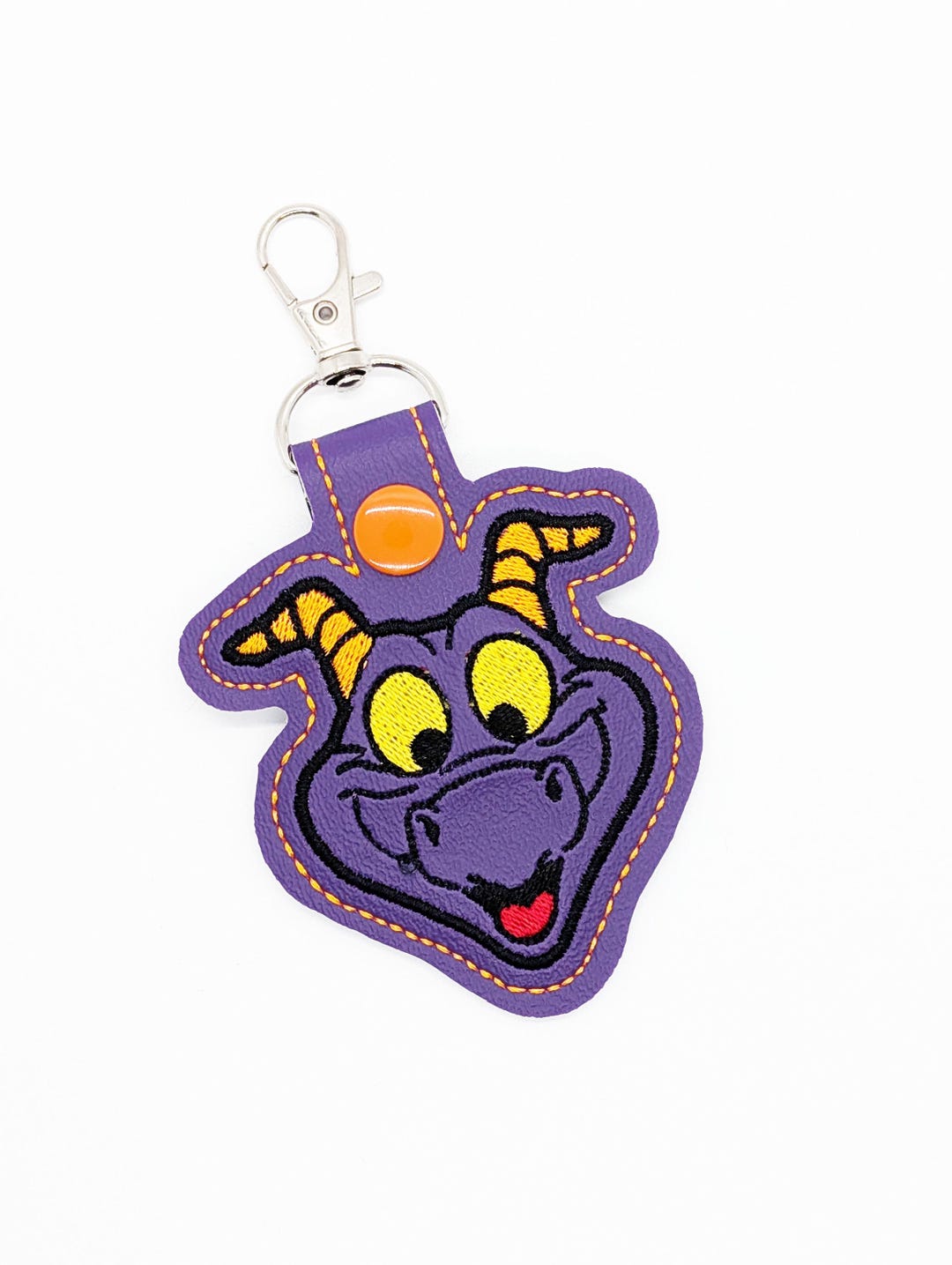 Disney Figment Inspired Keychain Purse Charm Embroidered - Etsy