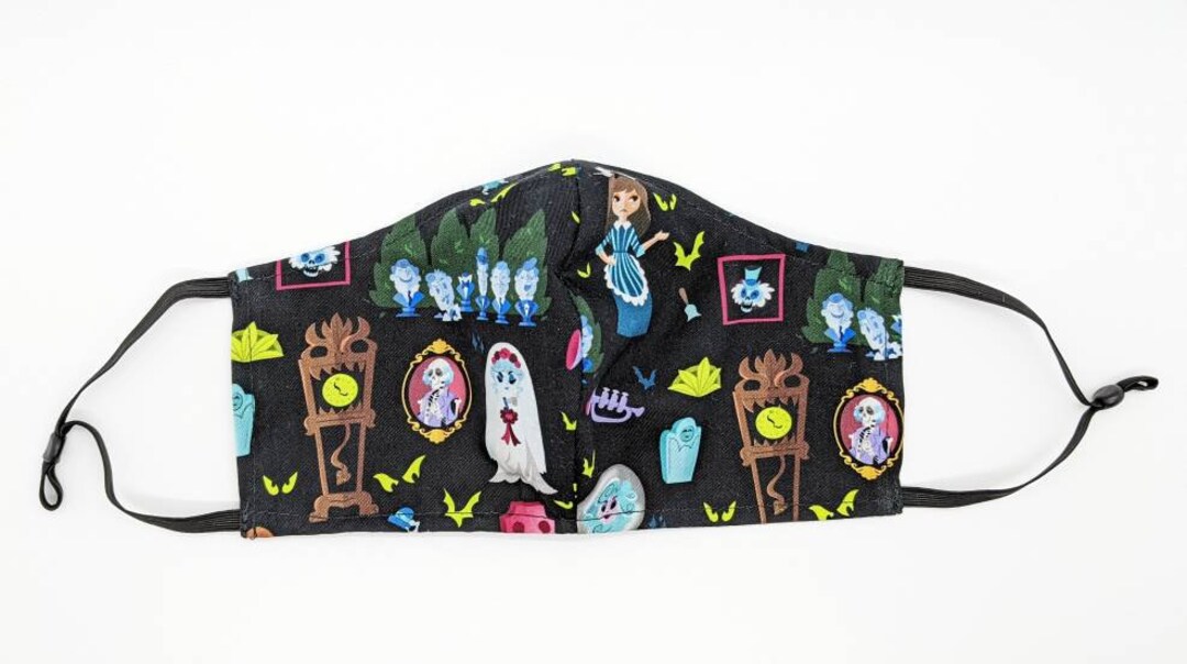 Disney Haunted Mansion Dooney Inspired Fabric Face Mask Handmade ...