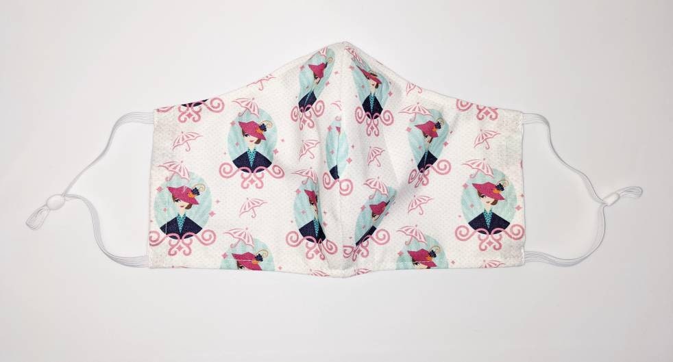 Disney Mary Poppins Inspired Fabric Face Mask Handmade - Etsy