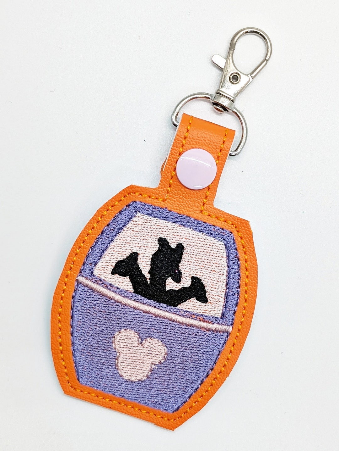 Disney Figment Skyliner Inspired Keychain Purse Charm Embroidered - Etsy