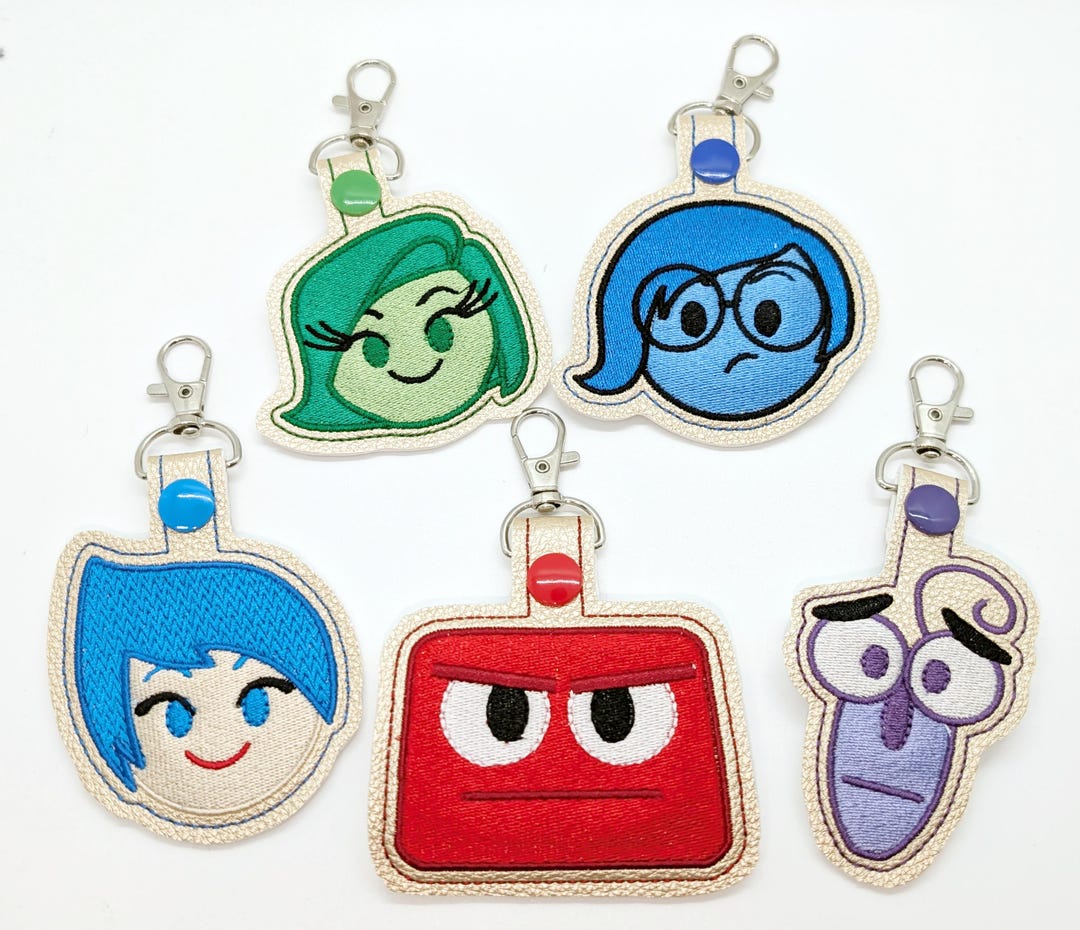 Disney Pixar Inside Out Character Inspired Keychain Backpack Purse ...
