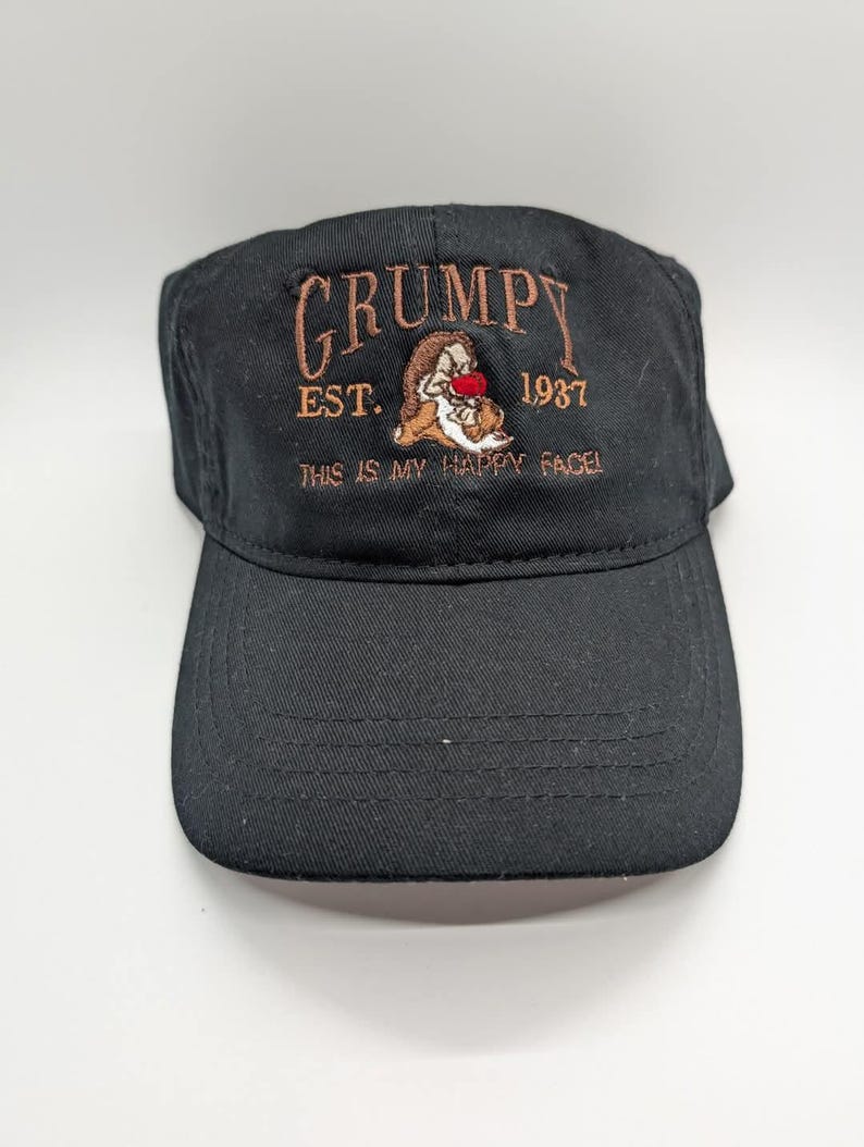 Disney Snow White Grumpy Inspired Embroidered Hat Multiple Colors ...
