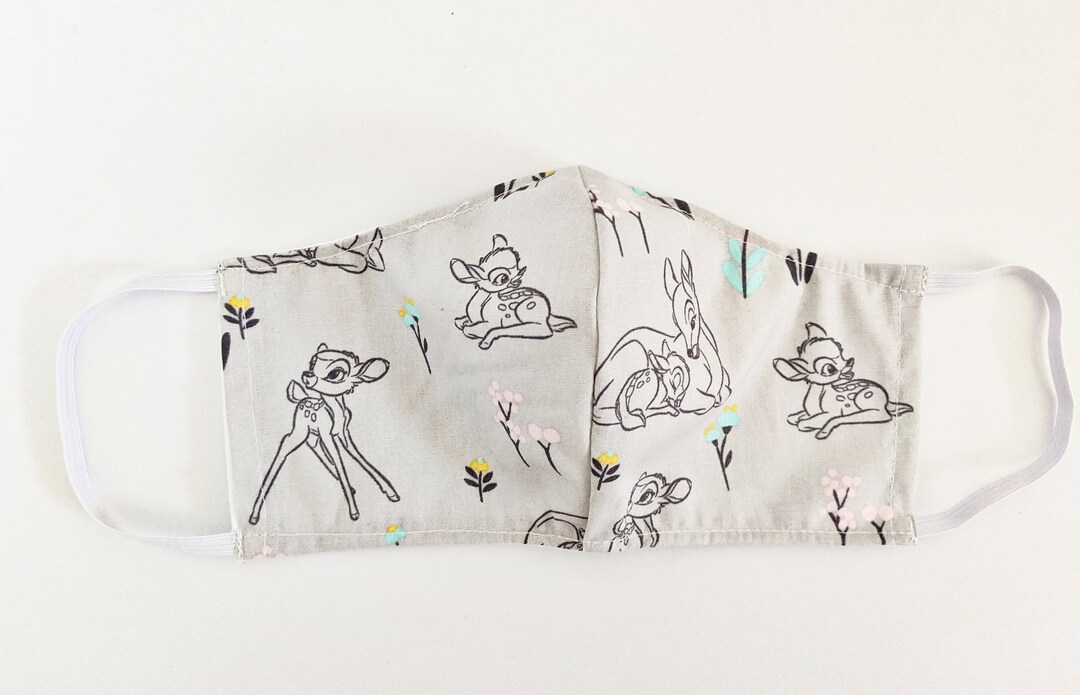 Disney Bambi Inspired Fabric Face Mask Handmade Multiple Sizes With ...