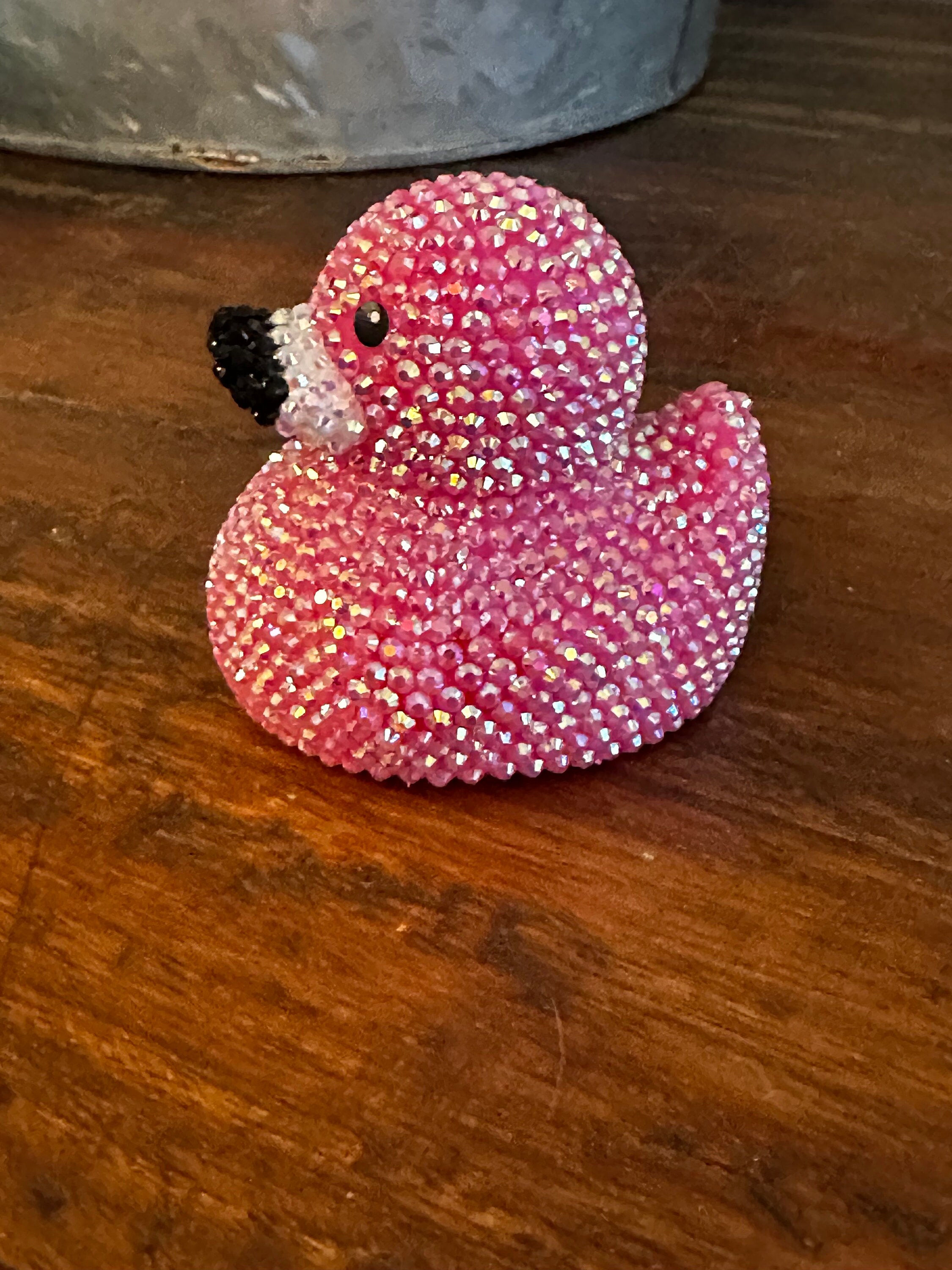 Pink Flamingo 2.5 Rhinestone Duck - Etsy