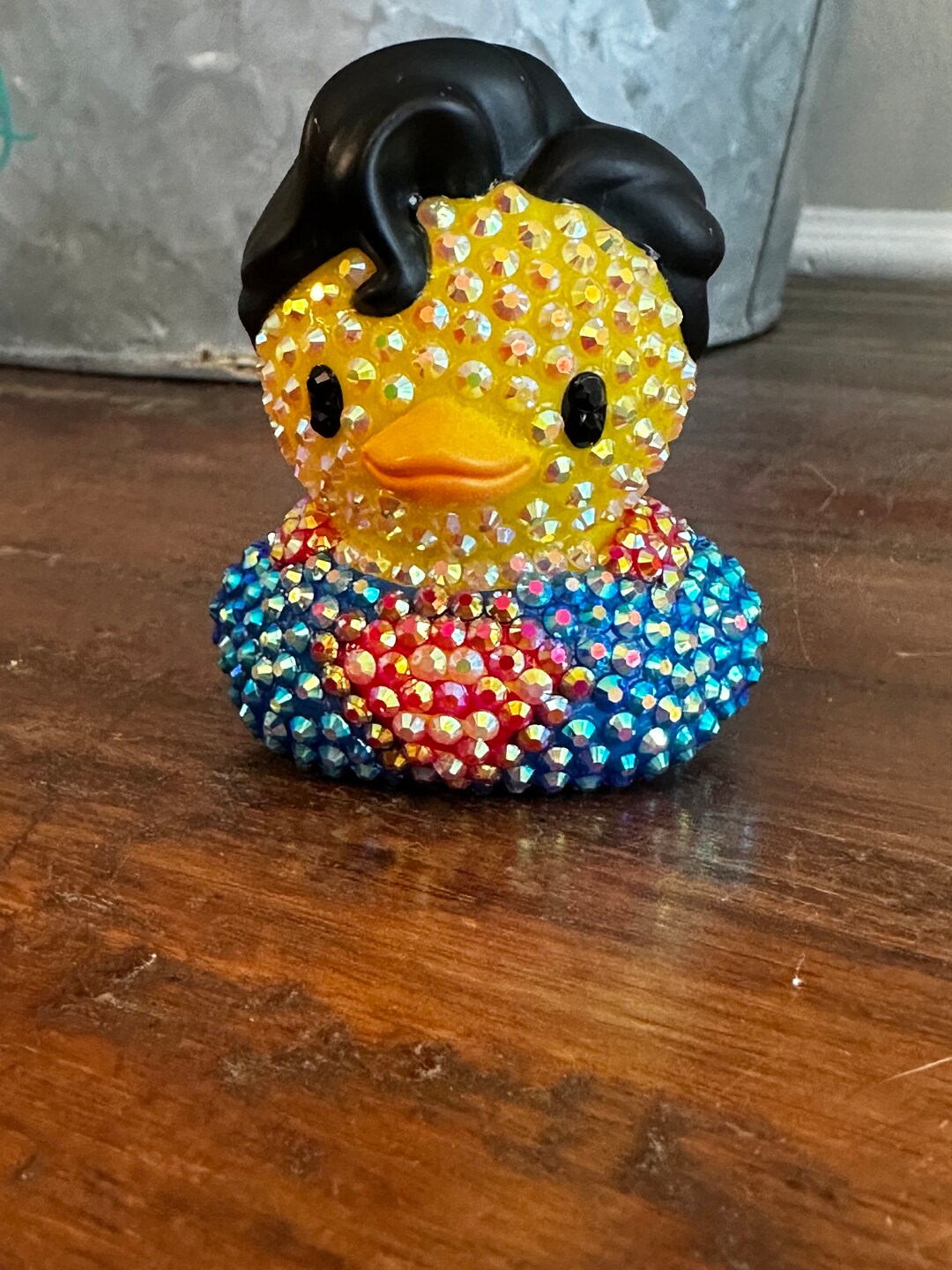Super Dude 2 Rhinestone Rubber Duck - Etsy