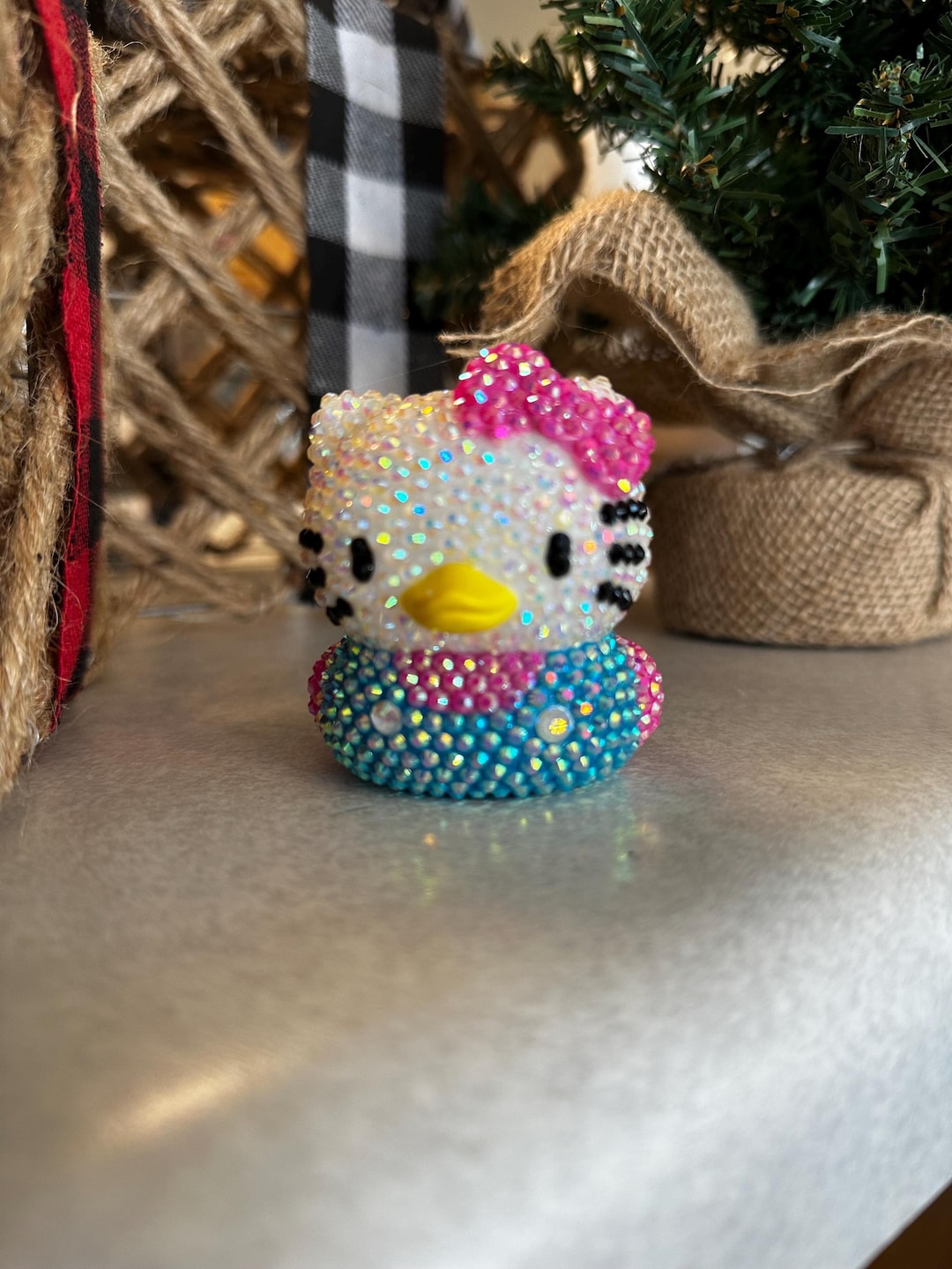 Kitty Cat Hello 2” Limited Edition Rhinestone Rubber Duck - Etsy